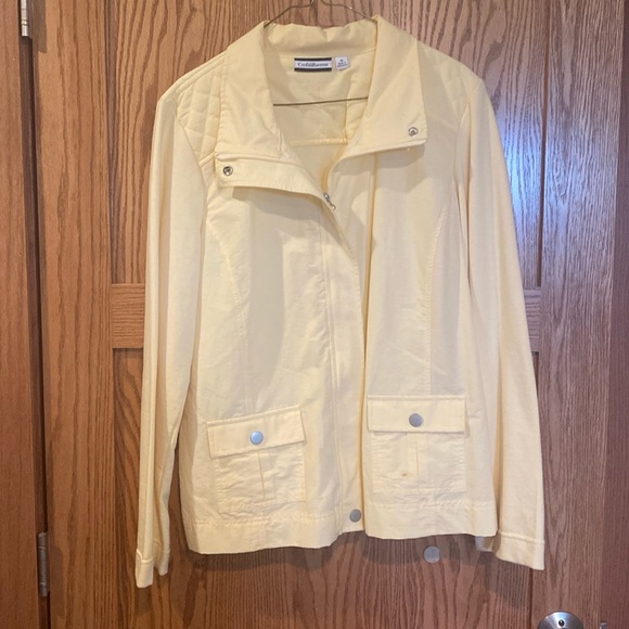 croft & barrow | Jackets & Coats | Croftbarrow Light Yellow Jacket Size ...